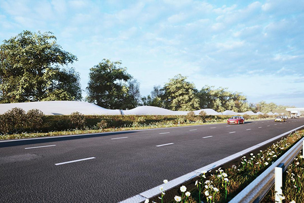 A58 krijgt geluidscherm van windmolenwieken – CIVIELE TECHNIEK